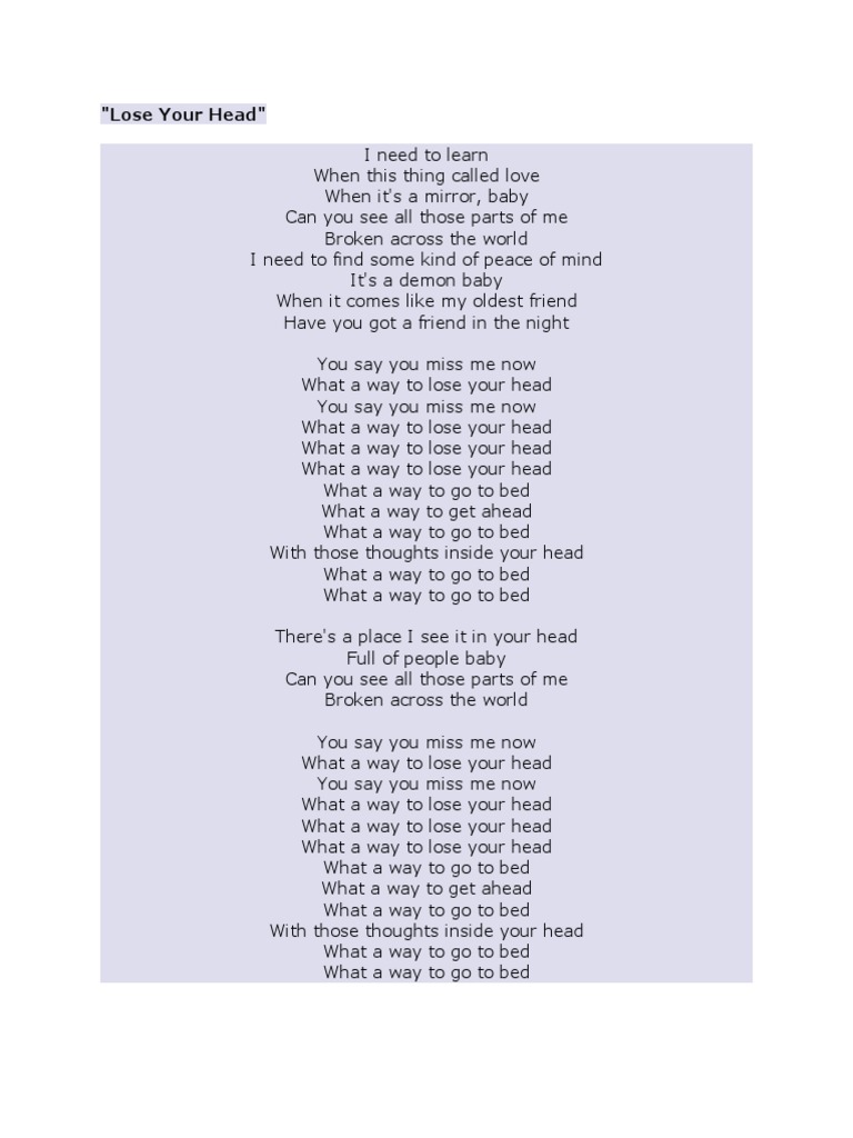 "Exploring Love and Loss in Lyrics" | PDF