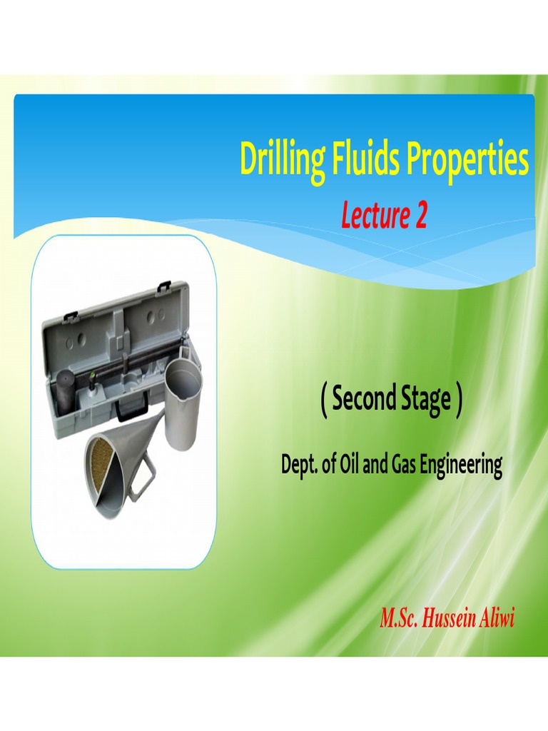 2 Drilling Fluid Properties-Lecture-2 | PDF | Viscosity | Filtration