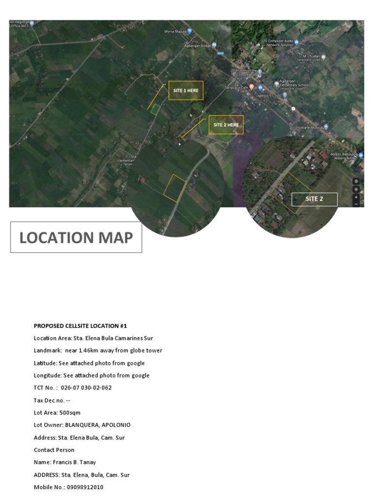 Location Map: Site 1 Here | PDF