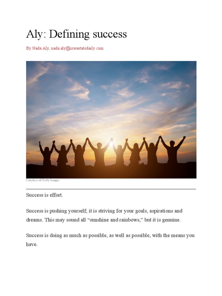 Defining Success | PDF