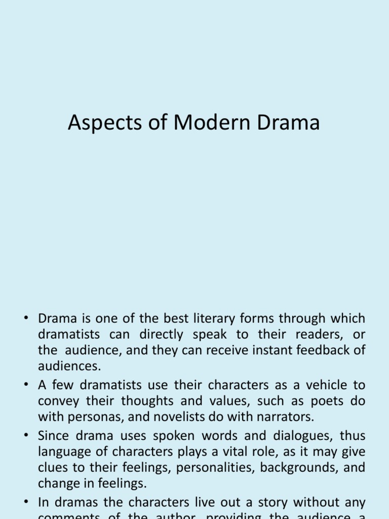 Exploring the Rise of Realism and Naturalism in Modern Drama | PDF ...