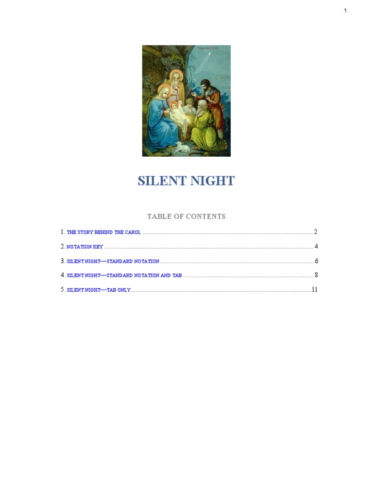 Silent Night (Easy Arrangement) SHEET MUSIC PACKAGE 2.0 PDF | PDF ...