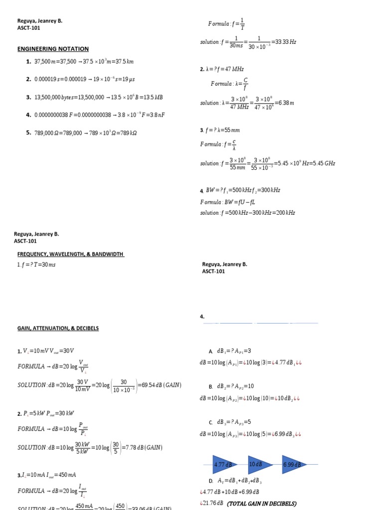 Engineering Notation | PDF | Decibel | Hertz
