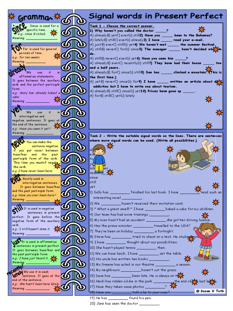 Signal Words in Present Perfect | PDF | Verb | Morphology