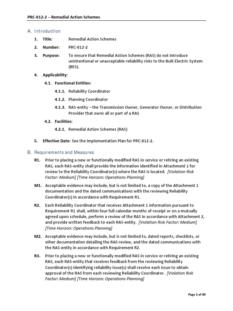 Remedial Action Schemes Overview | PDF | Reliability Engineering | System