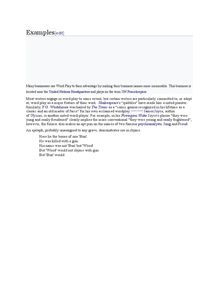 Word Play: Examples of Memorable Business Names, Literary Techniques ...