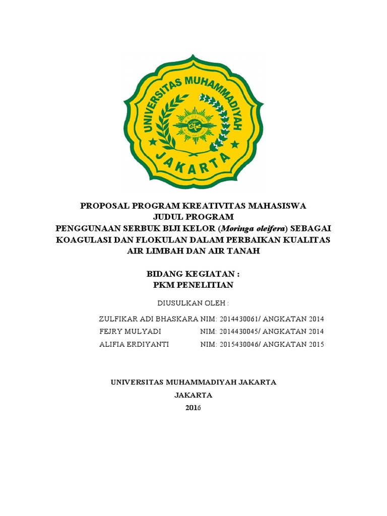 Proposal PKM Format Bu Ika | PDF
