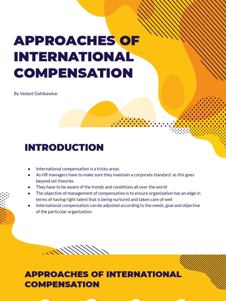 Approaches of International Compensation | PDF | Business | Economies