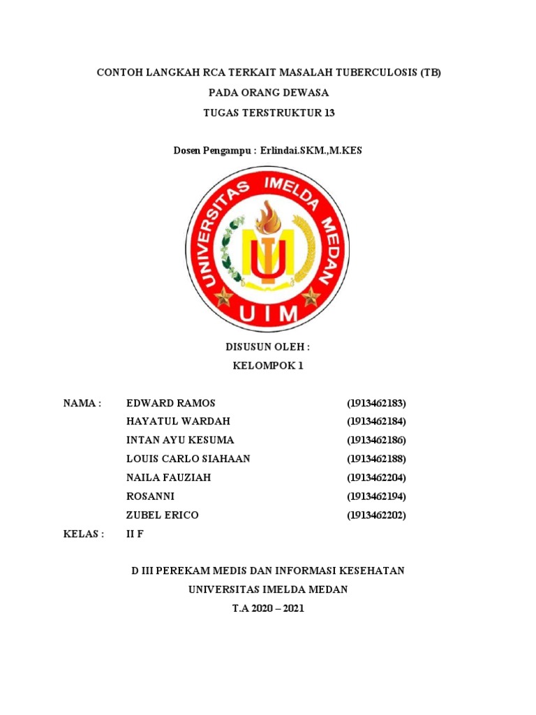Kel 1 - 2 F - T 1 - PT 14 - Langkah Rca Penyakit TB Paru Pada Orang Dewasa | PDF