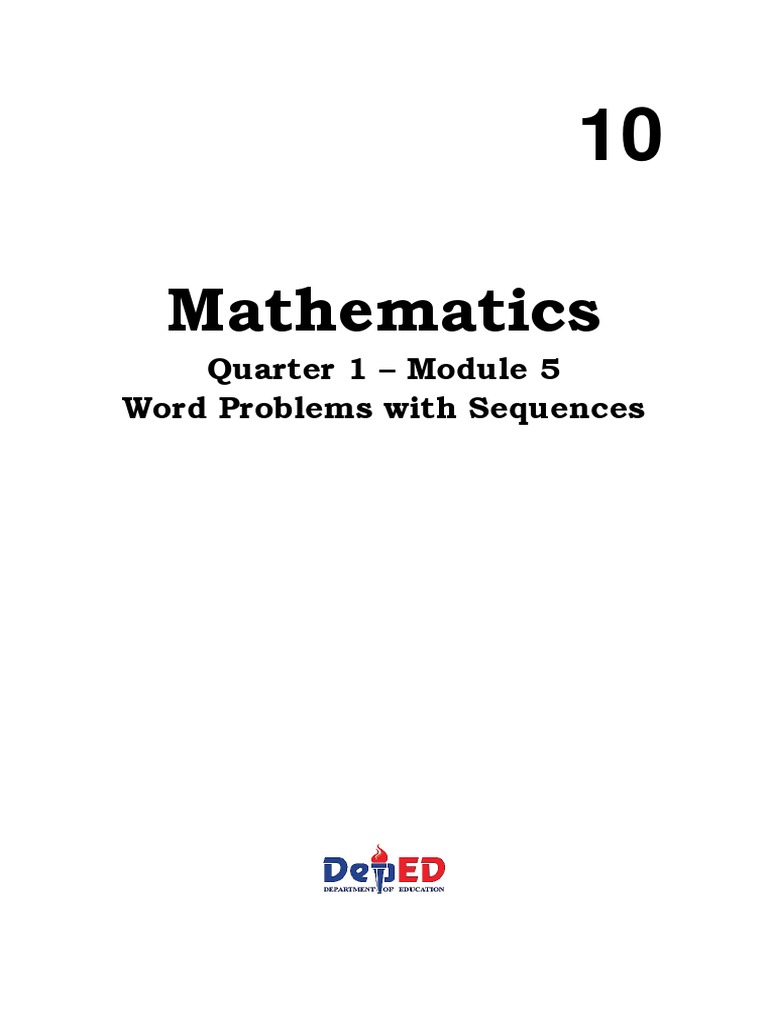 Math 10 - Q1 - Week 5 - Module 5 - Problems-Involving-Sequences - For ...