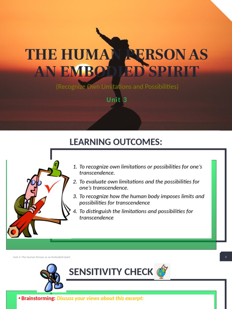 The Human Person As An Embodied Spirit | PDF | Brahman | Ātman (Hinduism)