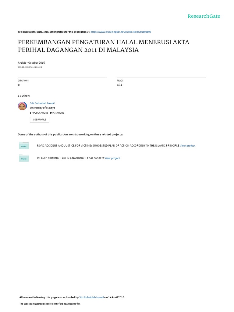 Halal Regulations in Trade Act 2011 | PDF | Islamic Jurisprudence ...