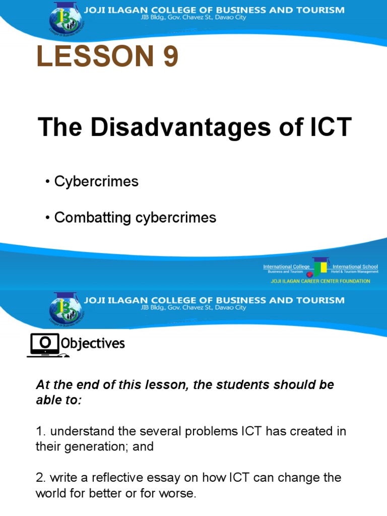 L8 The Disadvantages of ICT | PDF | Copyright Infringement | Cybercrime