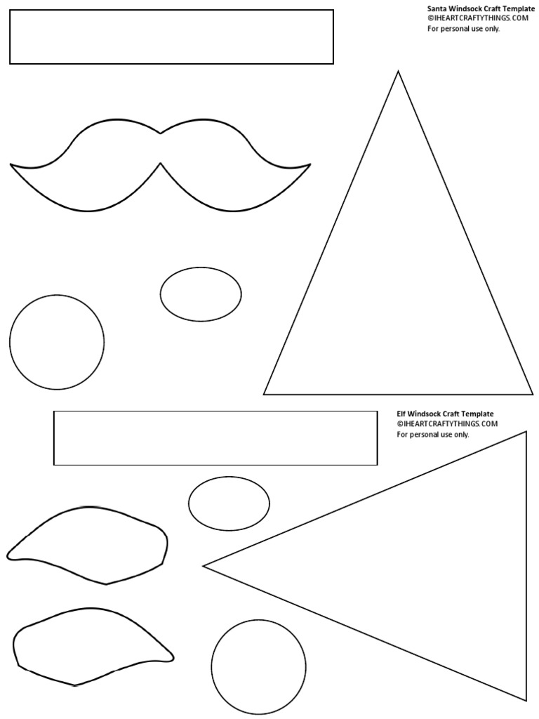 Christmas Windsock Crafts Template FINAL PDF | PDF