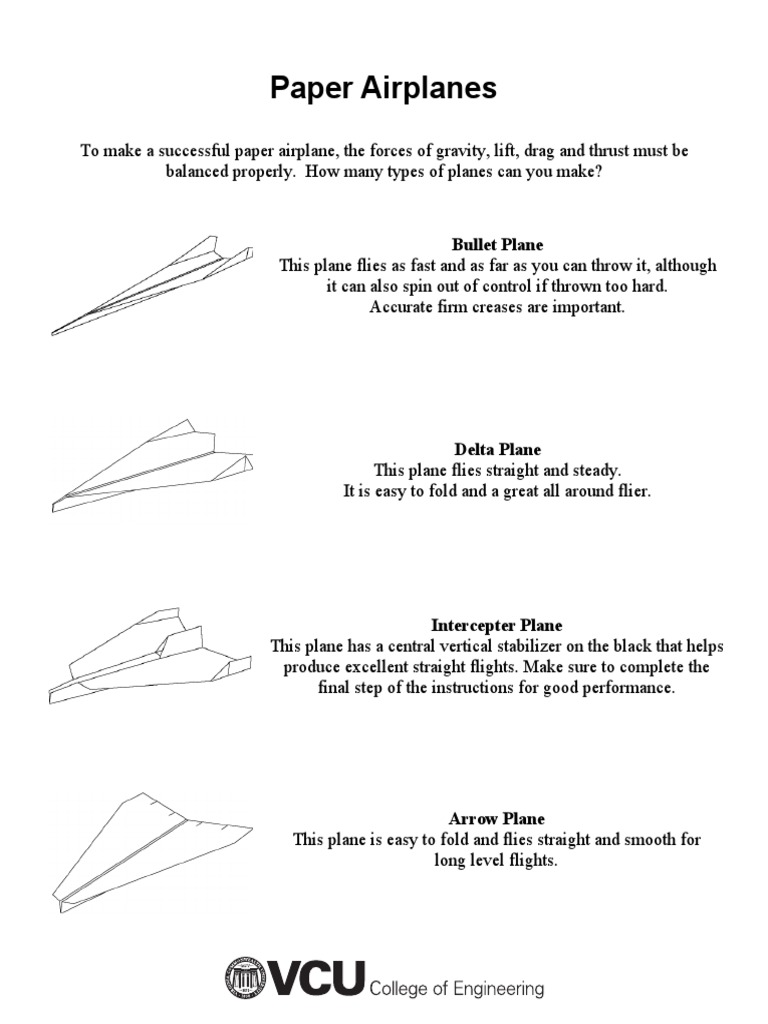 Paper Airplanes: Bullet Plane | PDF | Flight | Airplane