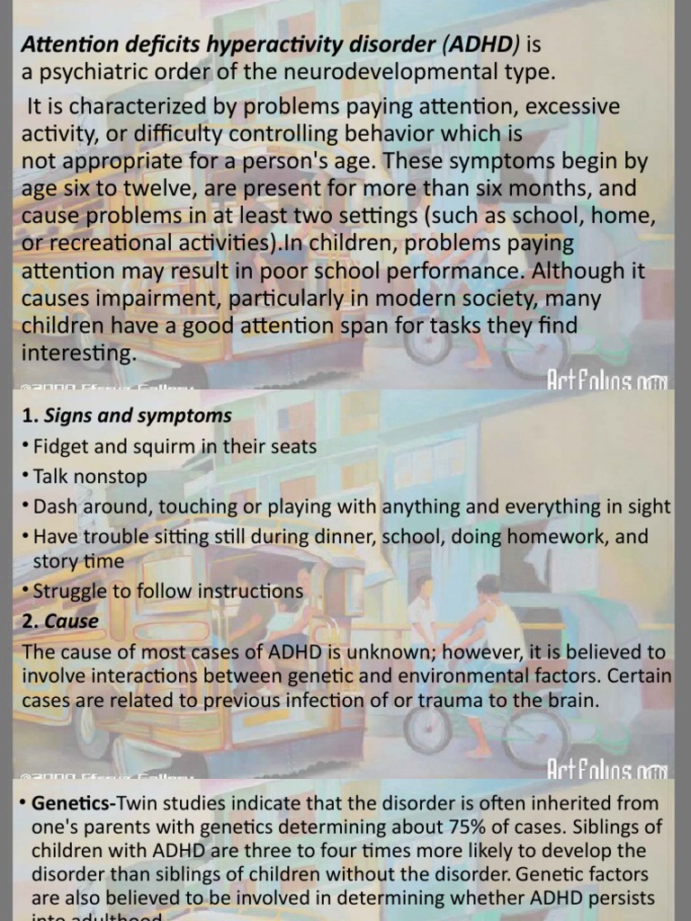 Attention Deficits Hyperactivity Disorder (Adhd) | PDF | Attention ...