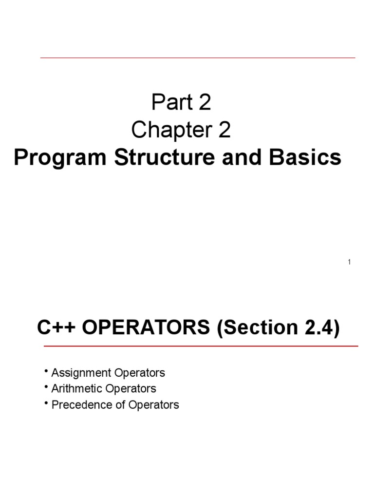 Lecture 2 - Program Structure and Basics | PDF | Integer | Computer ... Lecture 2 - Program Structure and Basics | PDF | Integer | Computer ...