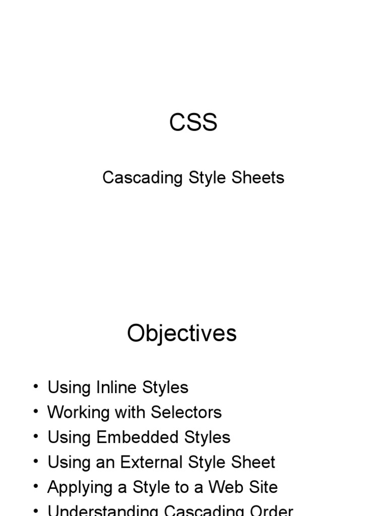 Cascading Style Sheets | PDF | Html | Html Element