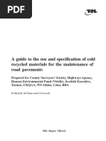 Overseas Road Note 31 - Guide To Bituminous Pavement Design | PDF ...