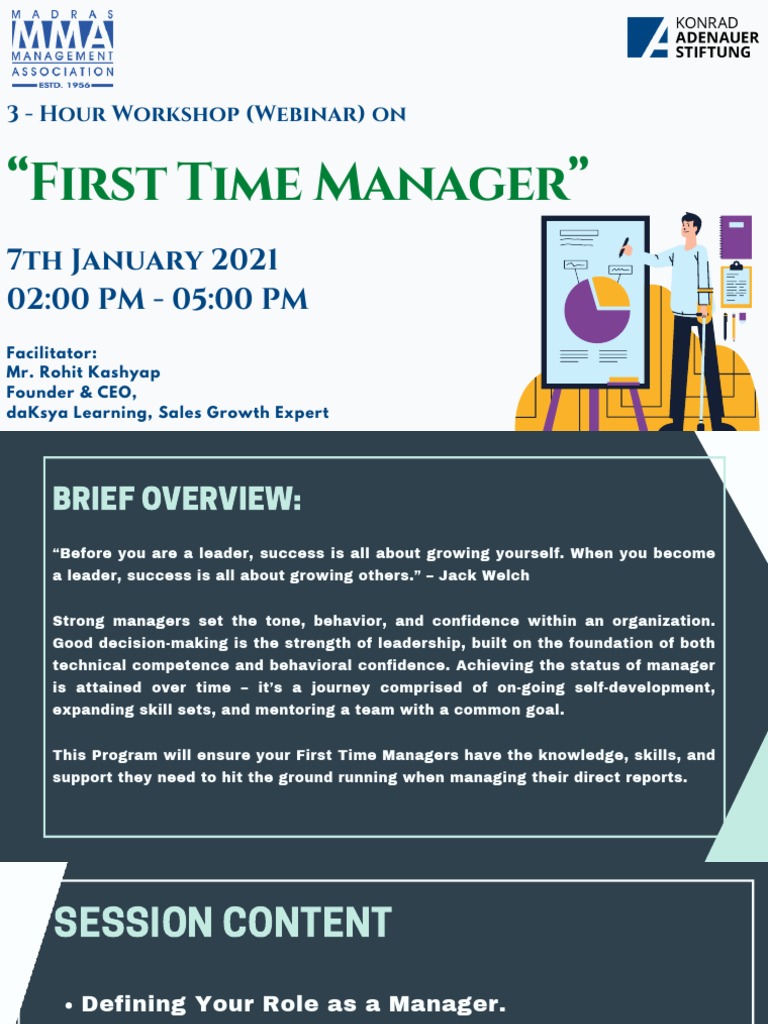 First Time Manager PDF | PDF