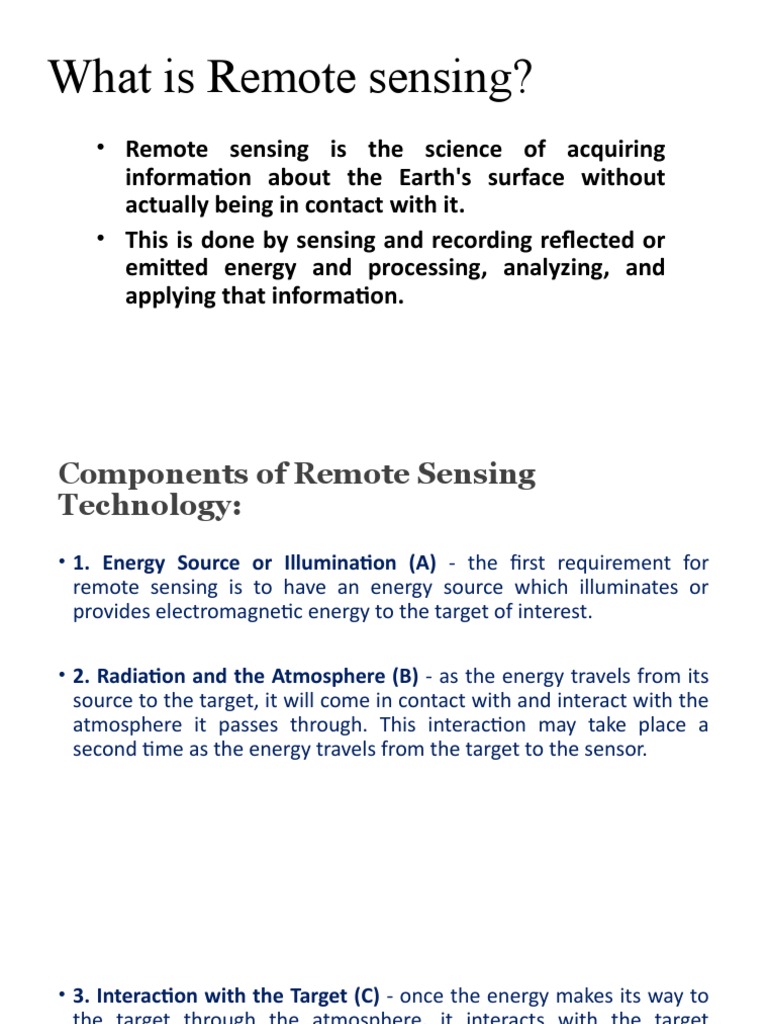 What Is Remote Sensing | PDF | Remote Sensing | Waves