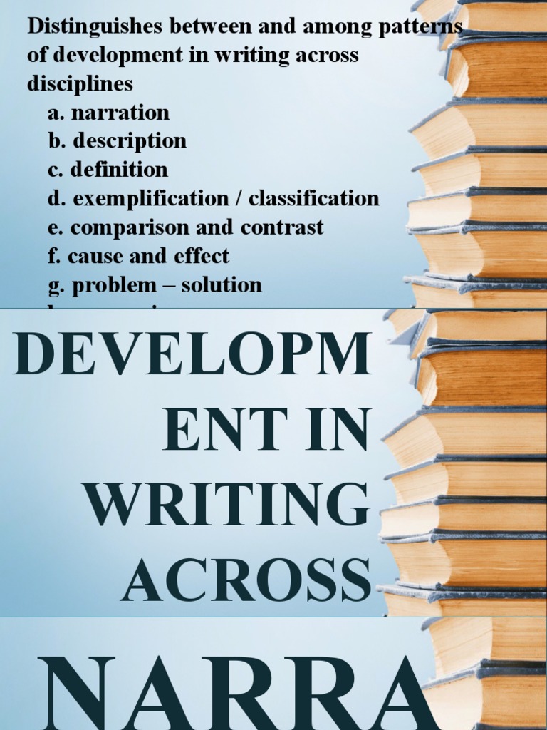 Patterns of Development in Writing Across Disciplines | PDF | Narration | Metaphysics