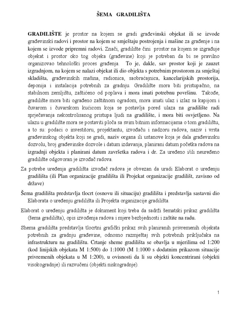 Sema Gradilista | PDF