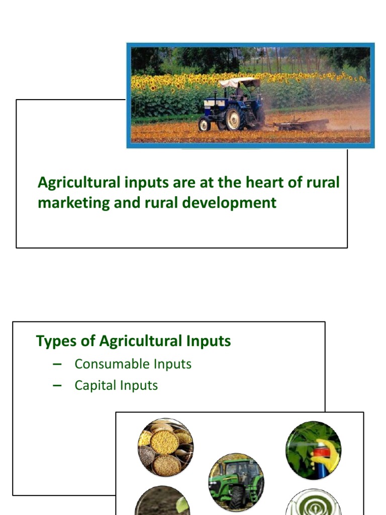 Agricultural Inputs | PDF | Fertilizer | Nutrients