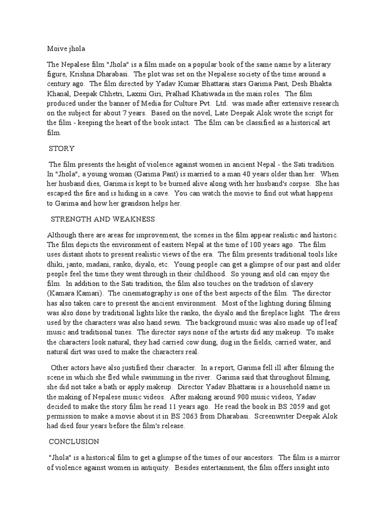 Jhola: A Historical Film Review | PDF | Entertainment (General) | Sikhism