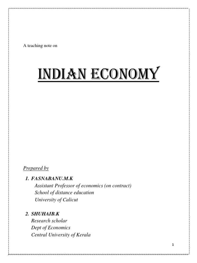 India and Kerala Economy PDF | PDF | Kerala | Economic Growth