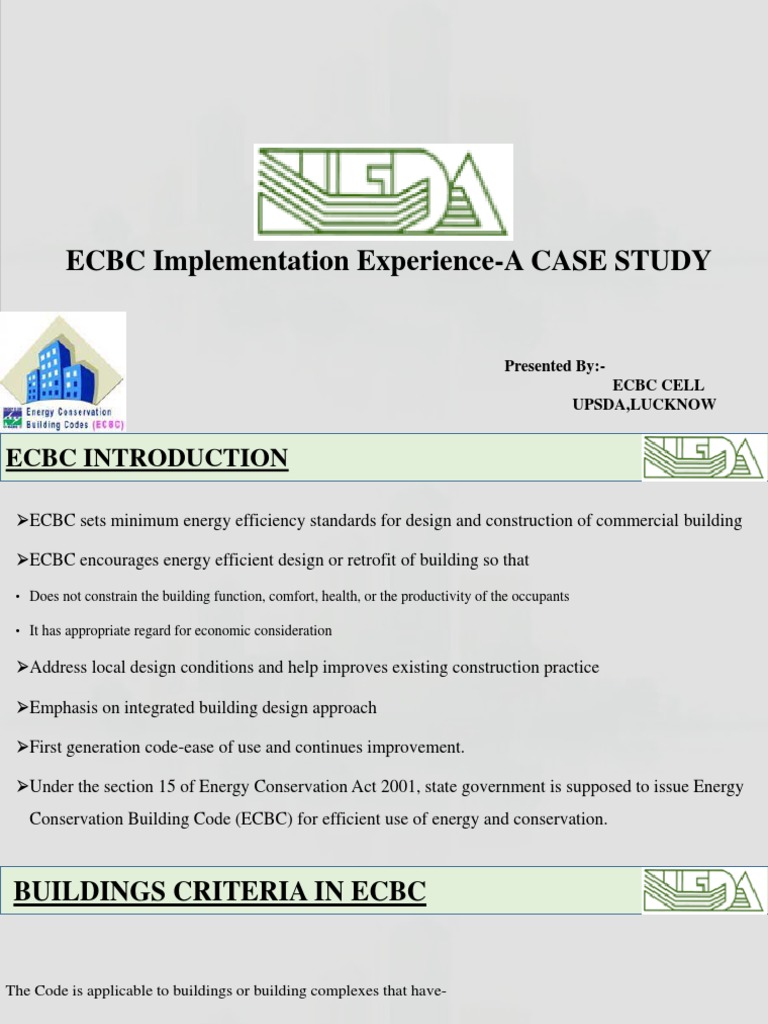 Implementing Energy Efficient Building Codes: A Case Study of Uttar ...