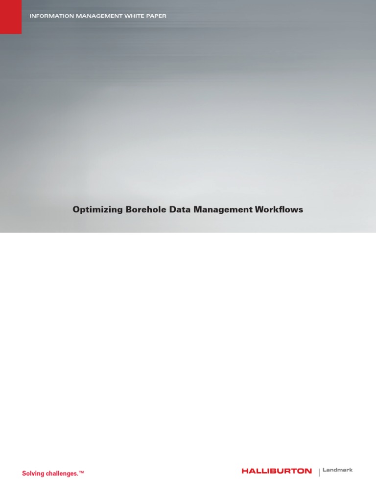 Optimizing Borehole Data Management Workflows Whitepaper | PDF ...