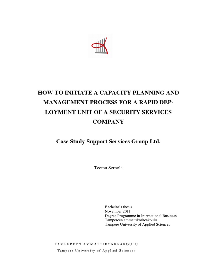 How To Initiate A Capacity Planning and Management Process For A Rapid ...