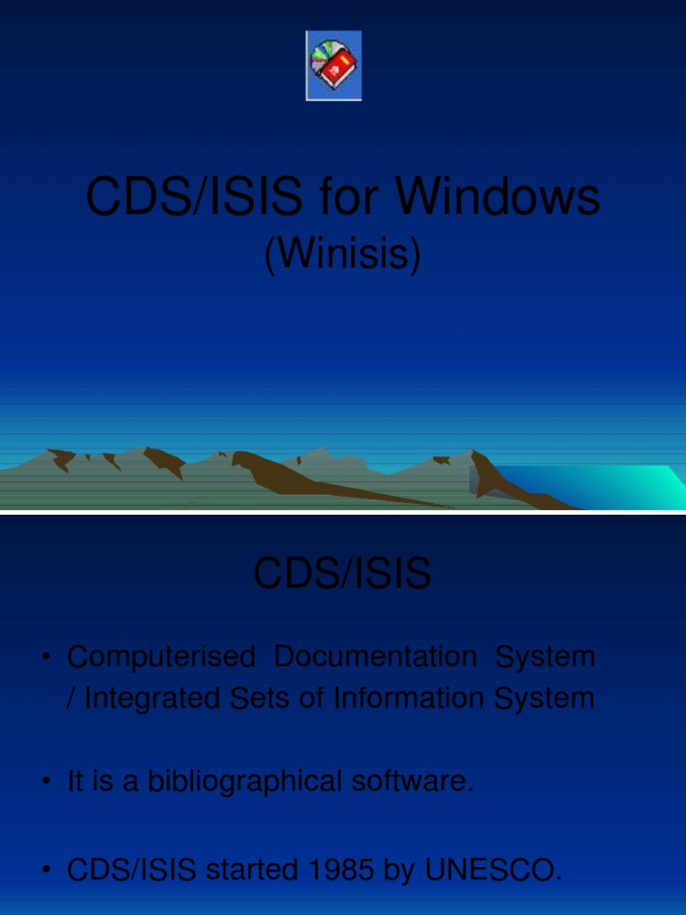CDS/ISIS For Windows: (Winisis) | PDF