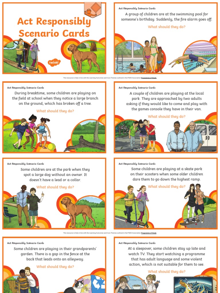 Act Responsibly Scenario Cards | PDF