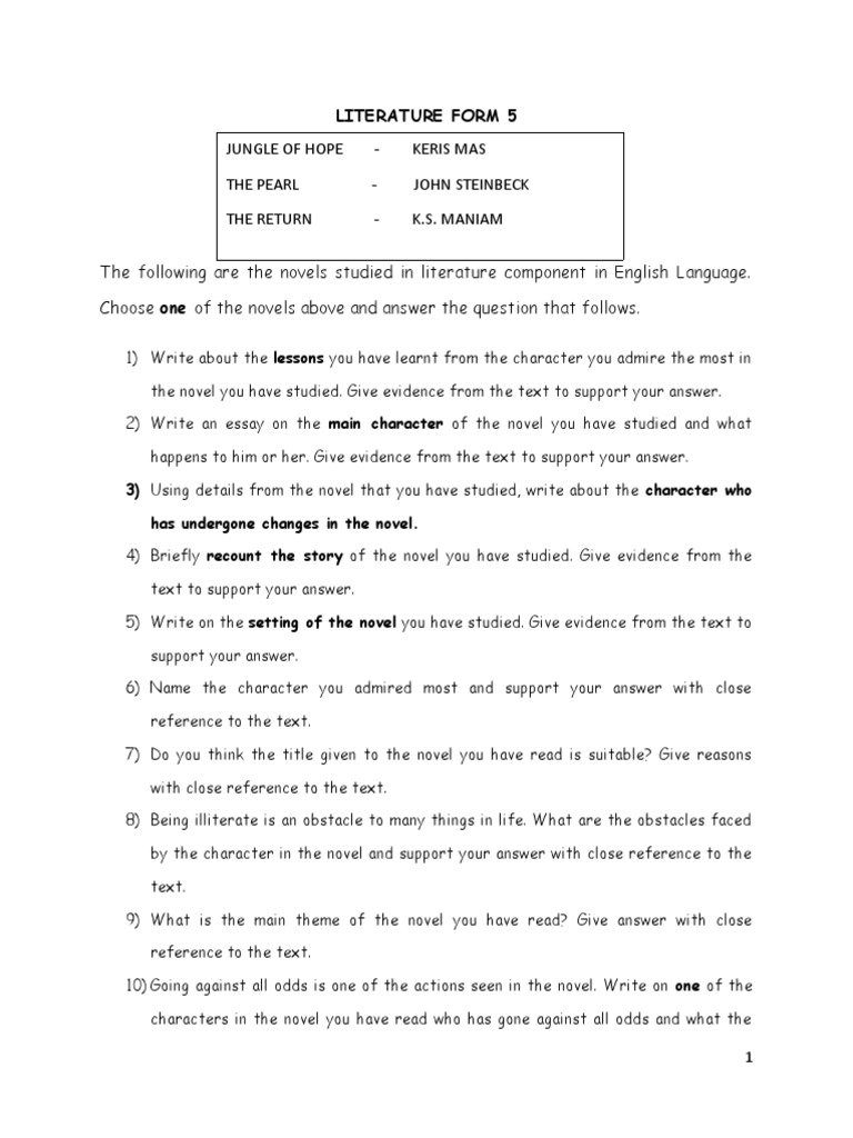 Exploring Character Development and Themes in John Steinbeck's The ...