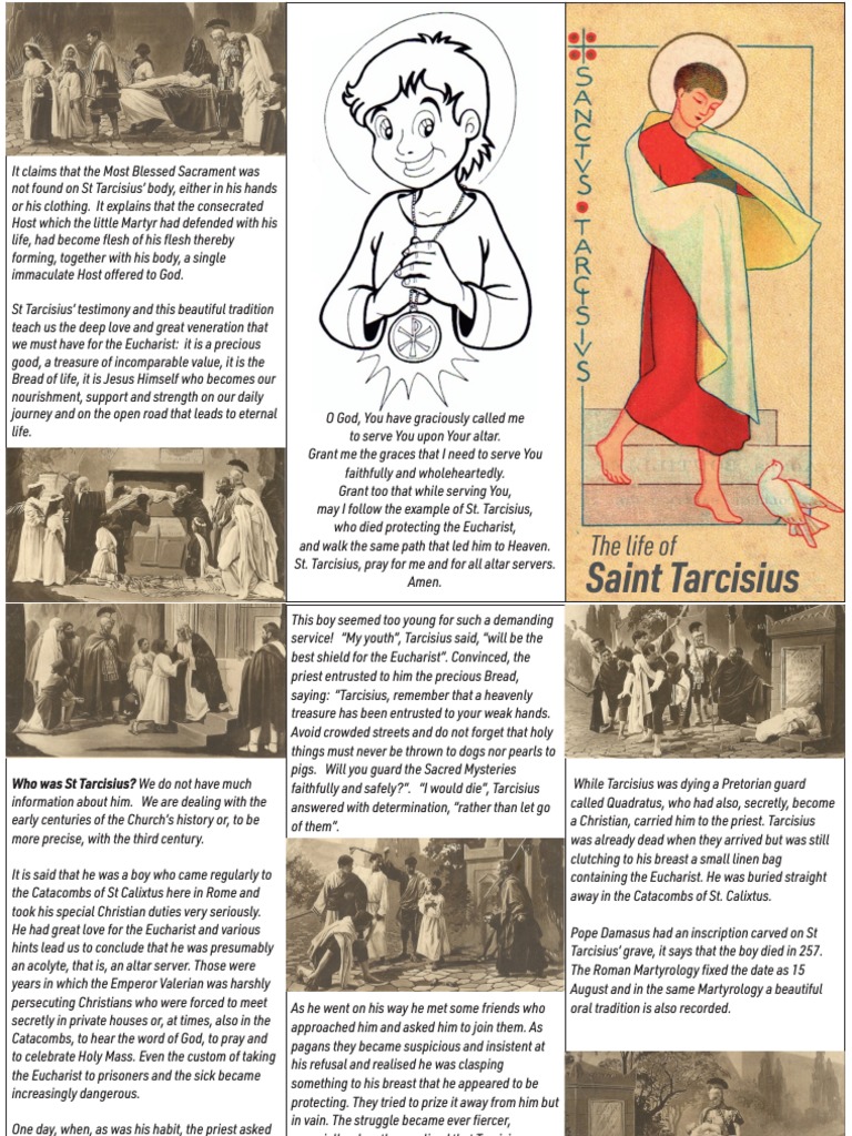 Saint Tarcisius: The Life of | PDF | Altar | Eucharist