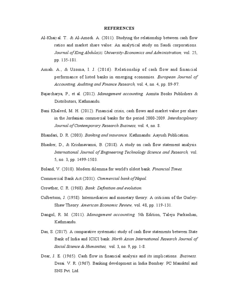 References | PDF | Banks | Accounting