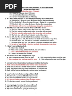 100 MULTIPLE CHOICE QUESTIONS Grammar and Vocabulary With Key | PDF