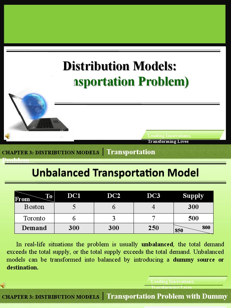 Unbalanced Transportation Problem | PDF | Analysis | Theoretical Computer Science