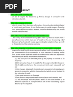 NOTES ON TILA - Truth in Lending Act (RA 3765) | PDF