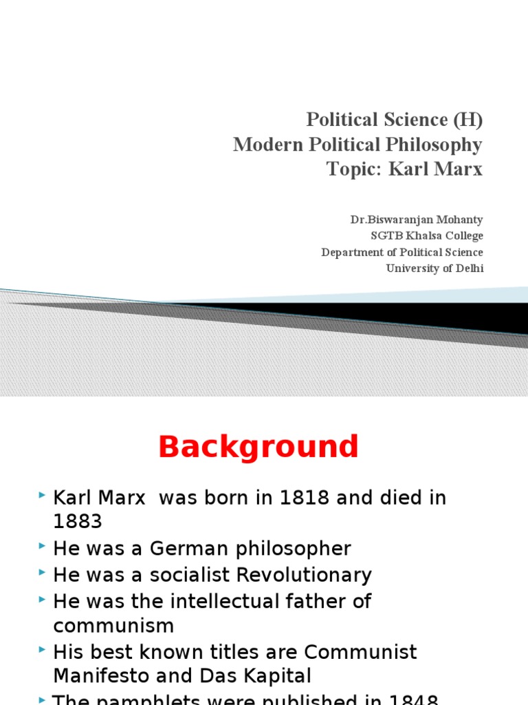 Karl Marx PDF | PDF | Communism | Marxism