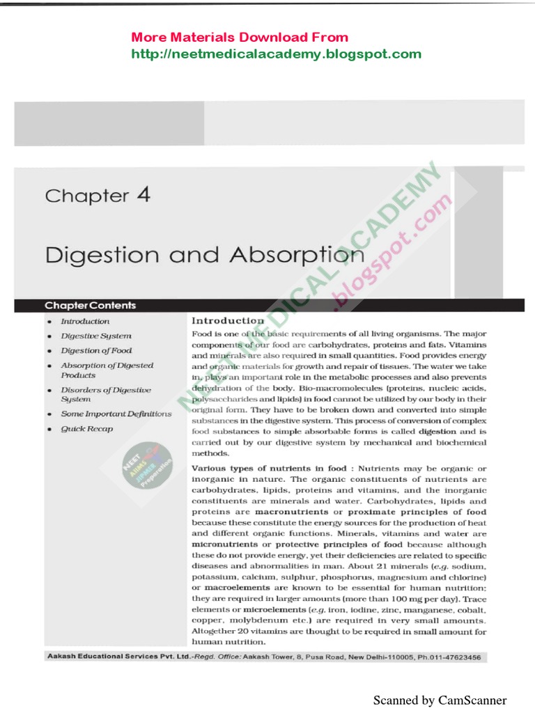 6.digestion and Absorption | PDF | Computers
