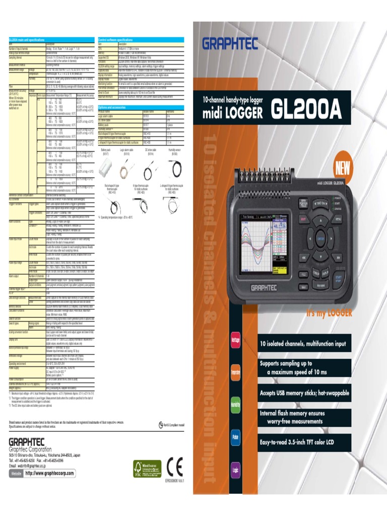 Gl200a Brochure | PDF | Usb | Input/Output