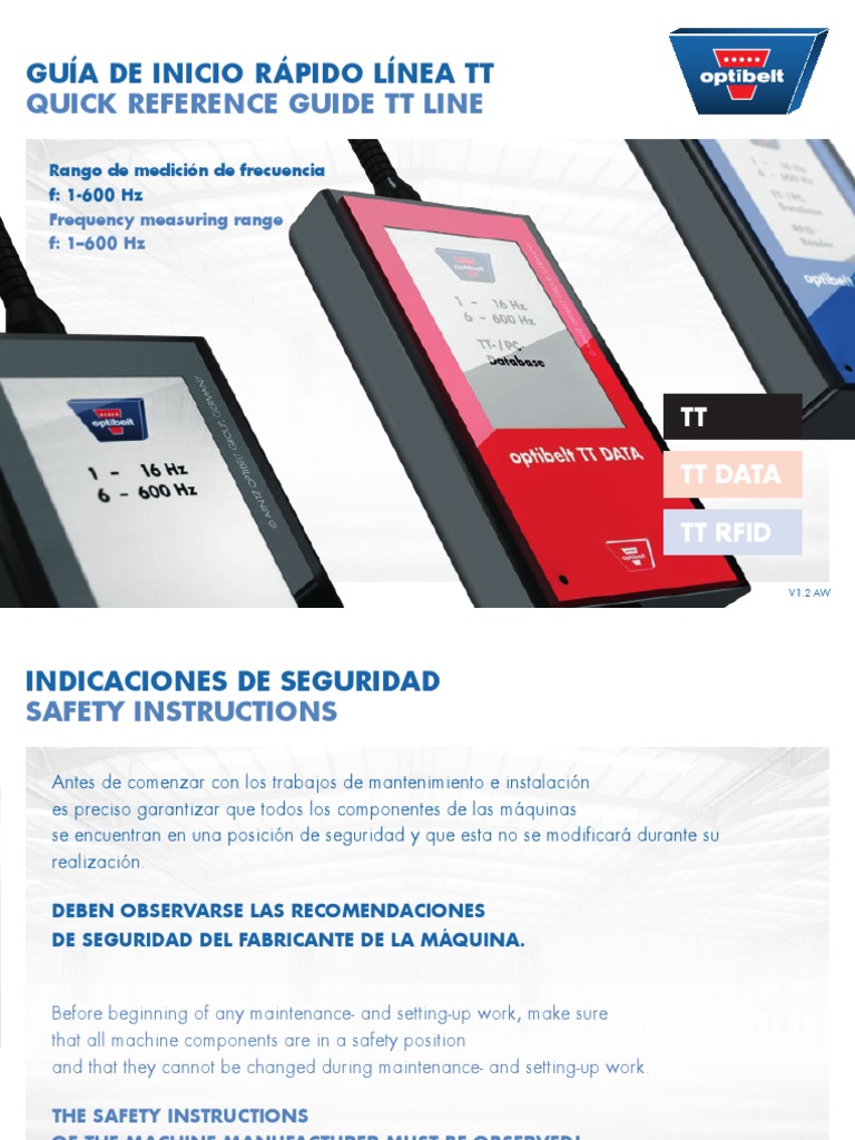 Guía de Inicio Rápido - Optibelt TT | PDF | Seguridad | Informática y ...