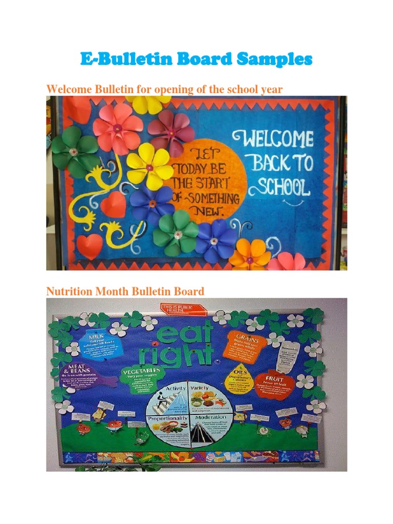 E-Bulletin Board Samples PDF Insert To Eportfolio Ok PDF | PDF
