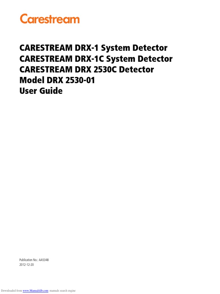 CARESTREAM DRX-1 System Detector CARESTREAM DRX-1C System Detector CARESTREAM DRX 2530C Detector ...