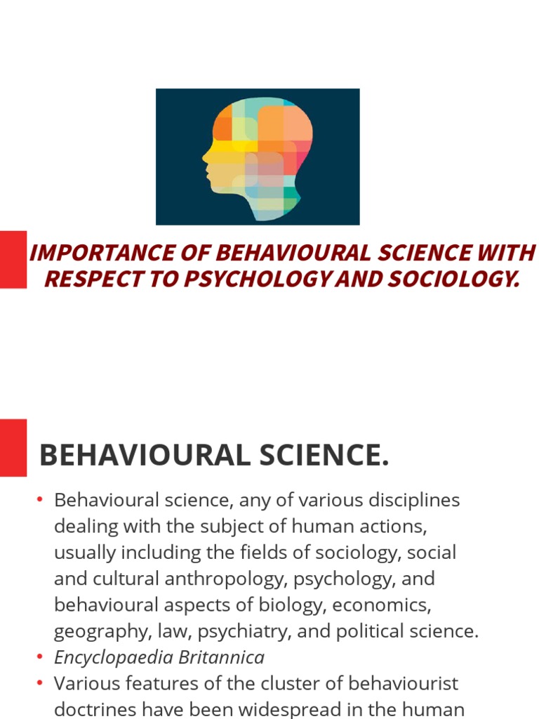 Importance of Behavioural Science | PDF | Behaviorism | Psychology