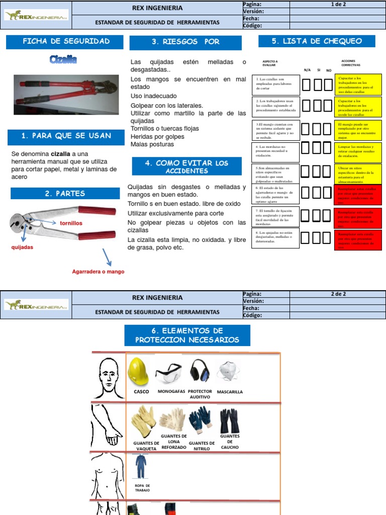 Cizalla PDF | PDF | Tornillo | Herramientas