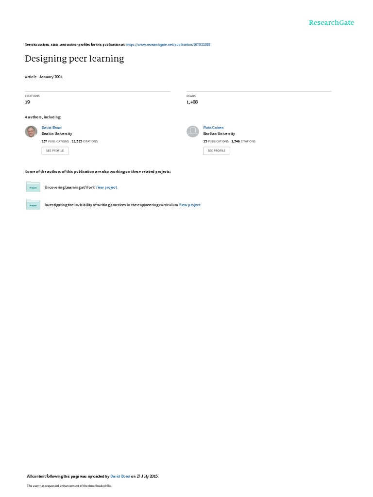 Designing Peer Learning PDF | Descargar gratis PDF | Educational ... Designing Peer Learning PDF | Descargar gratis PDF | Educational ...